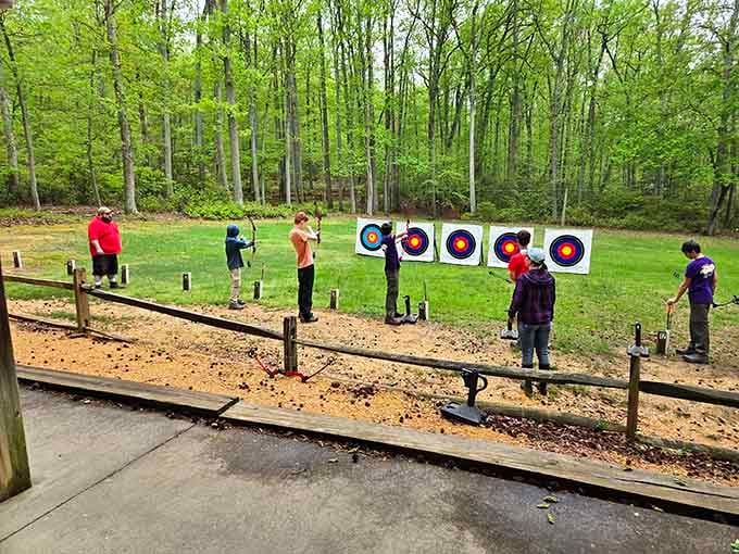 Channel your inner Robin Hood at the archery range, where hitting bullseyes feels surprisingly therapeutic.