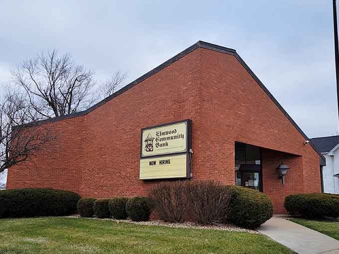 Elmwood Community Bank: where your banker still waves at you in the grocery store and remembers your kids' names.