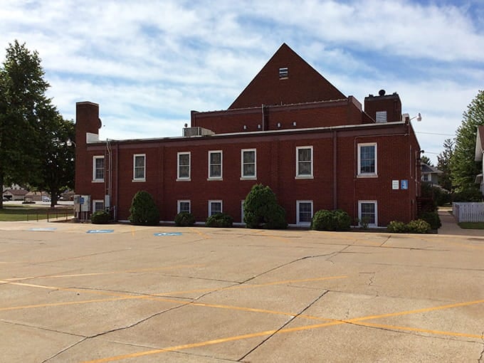 Classic American church architecture that reminds you some things are built to last beyond quarterly earnings reports.