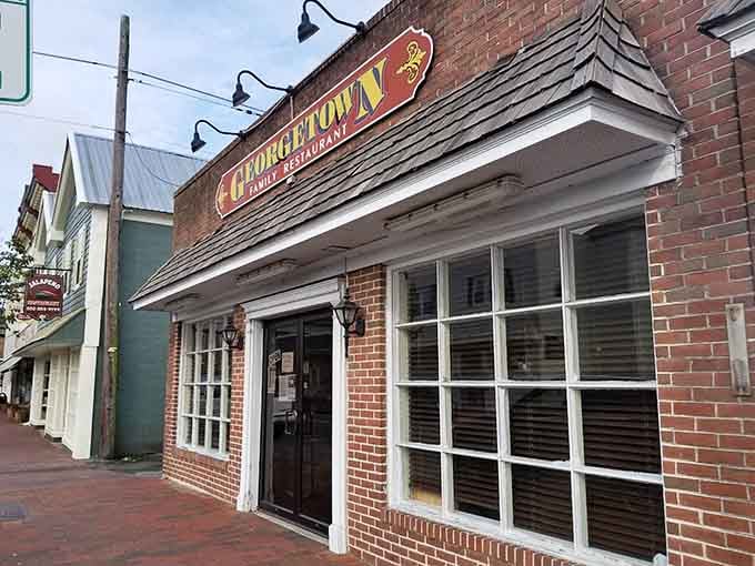 The Georgetown Family Restaurant promises comfort food and conversations in equal measure, a brick-fronted time machine to when restaurants knew your order before you sat down.