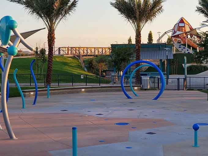 Palm trees and splash features create an oasis where Arizona kids can cool off without leaving the state.