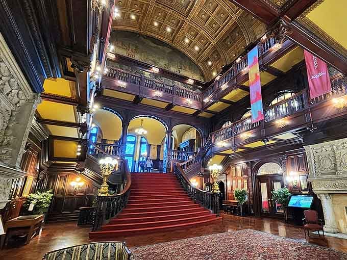This grand staircase has seen more dramatic entrances than a season finale of your favorite period drama.
