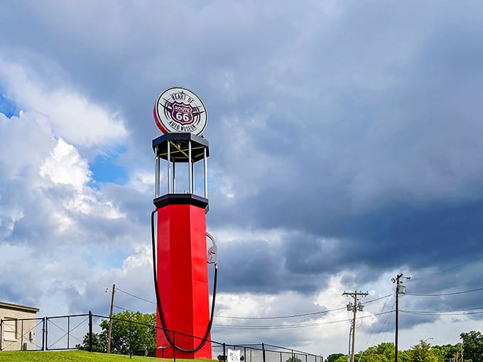 That's not just any gas pump&mdash;it's a 66-foot-tall Route 66 icon! The Heart of Route 66 Auto Museum celebrates America's love affair with the open road.