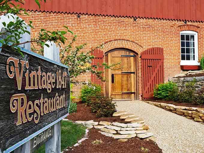 That arched doorway at the Vintage Restaurant leads to German comfort food that'll make you loosen your belt preemptively.