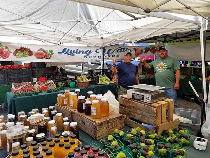 High Desert Farmer's Market vendors showcase surprisingly abundant local harvests, proving that with enough determination, even desert soil can produce delicious results.