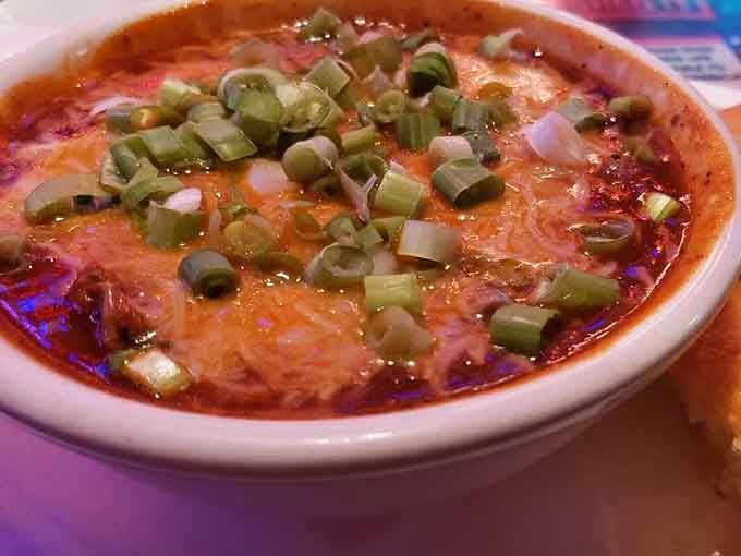 A proper bowl of chili topped with fresh scallions is comfort food that never goes out of style.