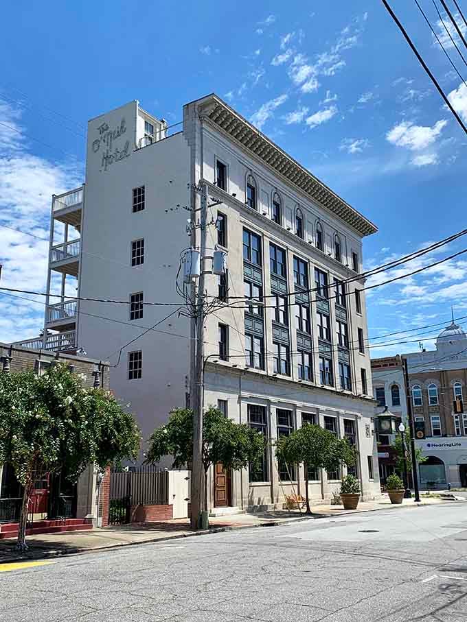 The O'Neil Hotel's historic presence downtown shows that Kinston has always known how to welcome visitors with genuine style.