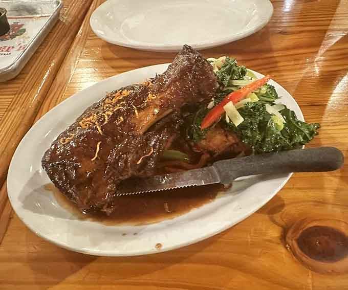 This pork shank could feed a small village or one very determined person with excellent life priorities and stretchy pants.