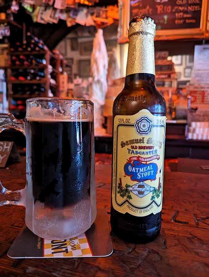 Samuel Adams Oatmeal Stout served in a building older than the brewery itself: now that's proper historical context.