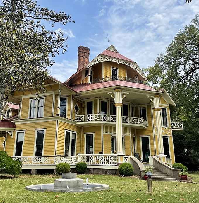 This sunshine-yellow Victorian beauty proves that Southern architecture can be both dignified and playful at the same time.