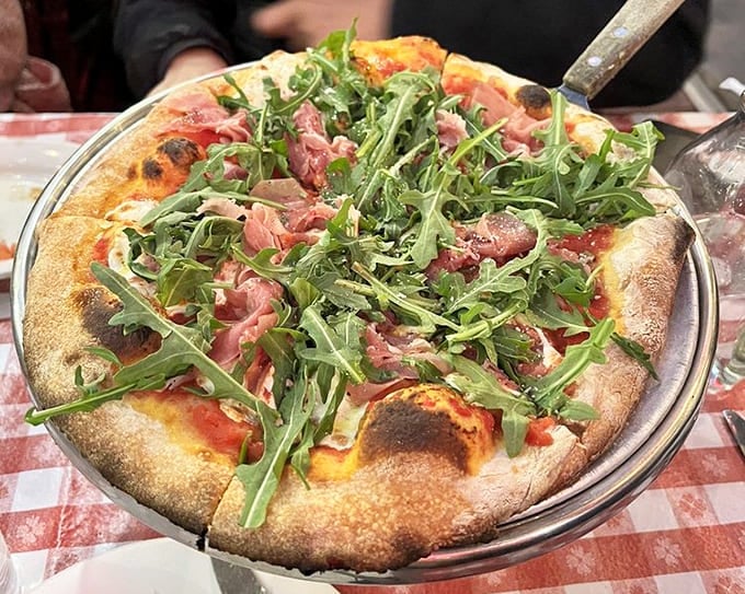 When arugula meets prosciutto on a coal-fired crust, magic happens and your taste buds throw a party.