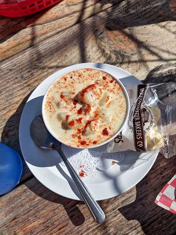 A bowl of steamers that transports you straight to coastal bliss, one buttery bite at a time.