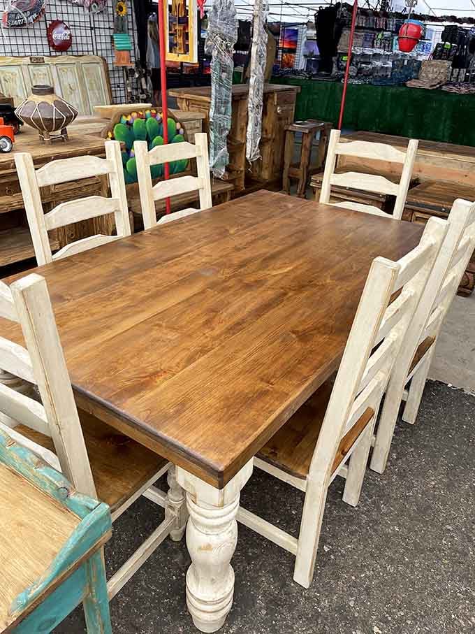 Handcrafted wooden furniture that'll make your dining room look expensive while keeping your bank account happy.