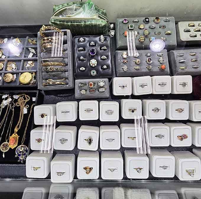 Sparkling vintage jewelry waiting to tell new stories after decades of patient slumber in someone's drawer.