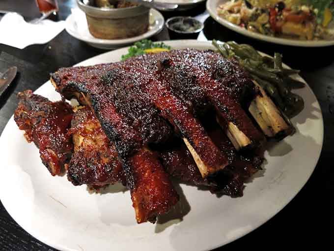 The White Star Rib Platter: because sometimes choosing between rib styles is like picking a favorite grandchild, impossible and unnecessary.