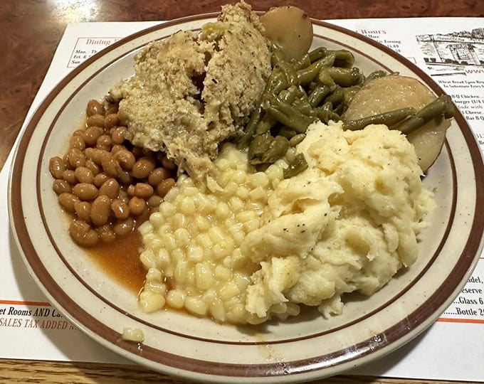 Mashed potatoes, green beans, and fried chicken prove that sometimes the classics never need improving at all.