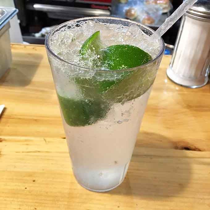 A lime rickey so refreshing it'll make you forget you're about to consume your weight in beef.