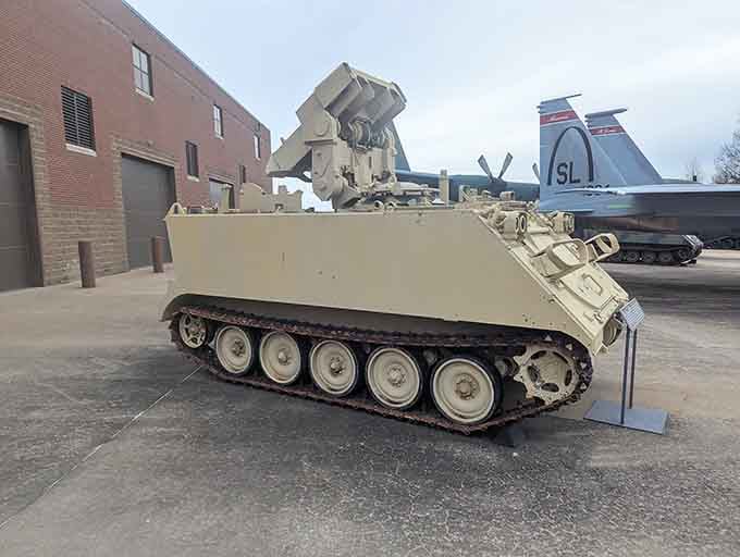 This desert-tan tracked vehicle might not win beauty contests, but its sophisticated fire support capabilities made it essential in modern warfare.