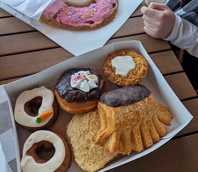 This pastry assortment looks like the United Nations of deliciousness decided to hold a summit.