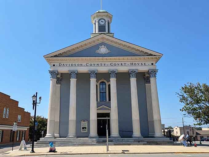 The stately Davidson County Courthouse isn't just architectural eye candy—it's the centerpiece of a community where your dollar stretches further than your patience in big-city lines.