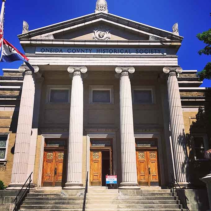 The Oneida County History Center's classical columns aren't just for show&mdash;they're holding up centuries of fascinating local stories and at least one ghost, probably.
