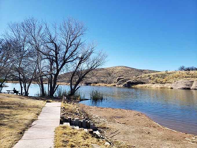Winter at Patagonia Lake means you get the whole place to yourself, plus scenery that doesn't require a filter.