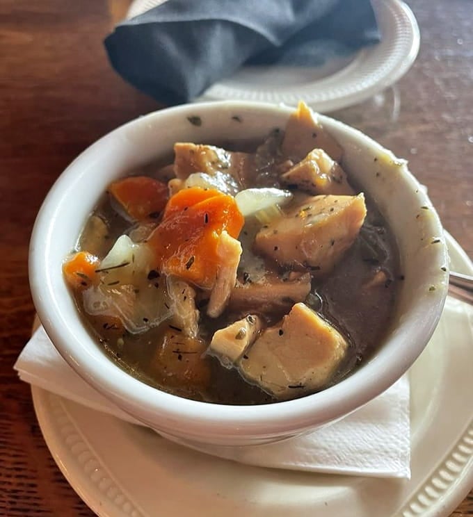 Tender vegetables swimming in rich broth remind you that comfort food never goes out of style, bless it.