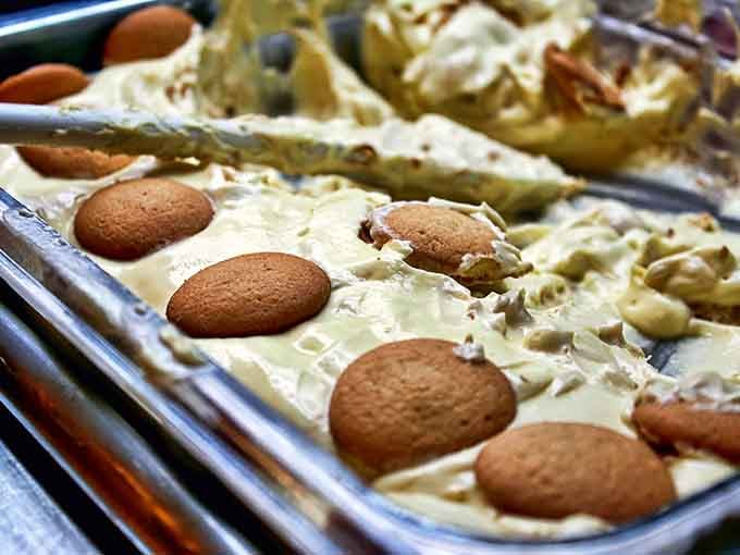 Banana pudding that would make your grandma jealous. Those vanilla wafers have achieved the perfect state between crisp and heavenly soft.