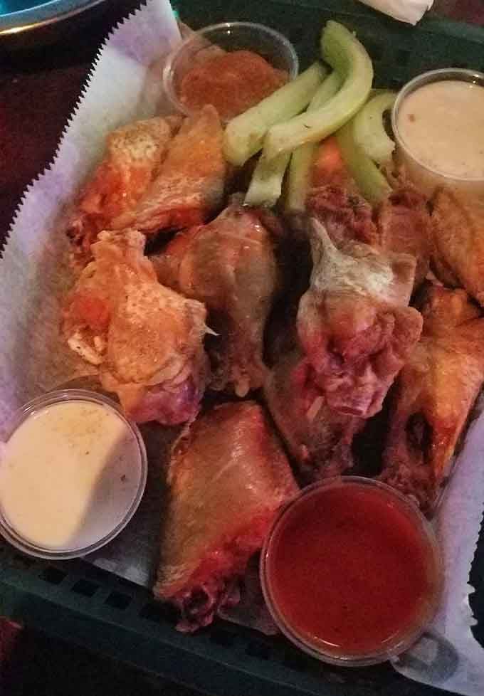 Wings so good they come with celery as an afterthought, because let's be honest, nobody's here for vegetables anyway.