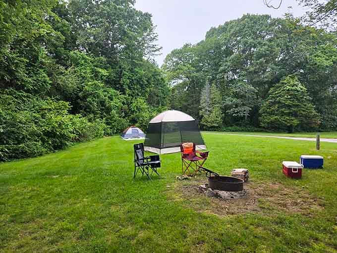 Nothing says "weekend well spent" quite like a tent, a fire ring, and absolutely zero cell service.
