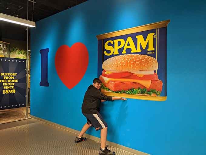 That giant "I Love SPAM" photo op turns skeptics into believers, one Instagram post at a time.