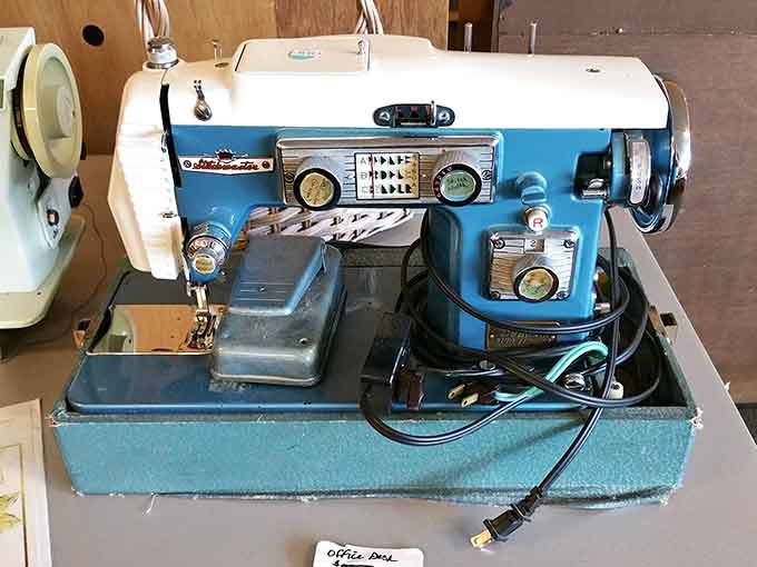 This vintage sewing machine is ready for its second act, just waiting for the right creative soul.