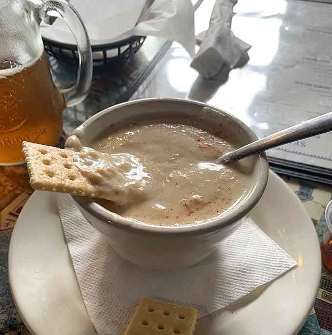 Creamy crab soup that's so rich and flavorful, you'll want to lick the bowl when nobody's looking.