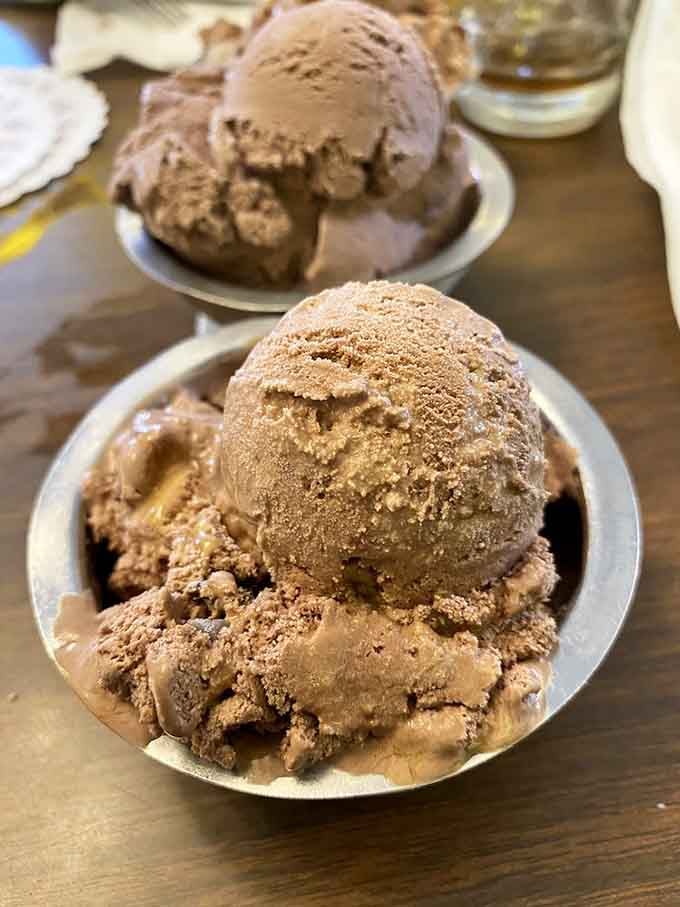 Generous scoops of homemade ice cream that prove simple flavors done right beat fancy combinations every single time.