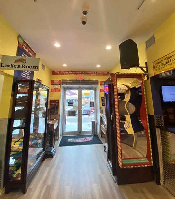 That entrance hallway is your portal from ordinary Tuesday afternoon to full-blown arcade adventure mode in three steps.