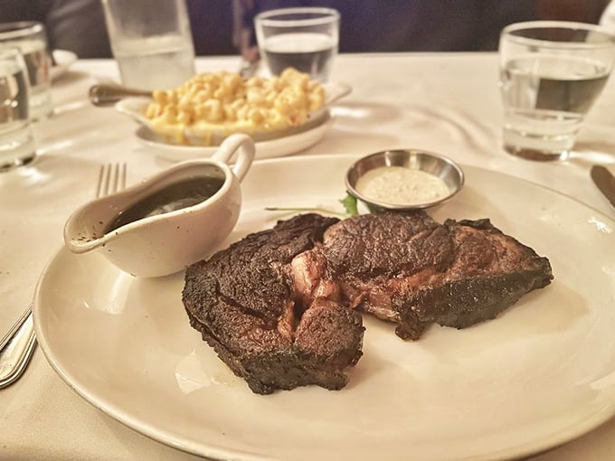 Prime rib so tender it practically melts, proving that some classics never go out of style for very good reasons.