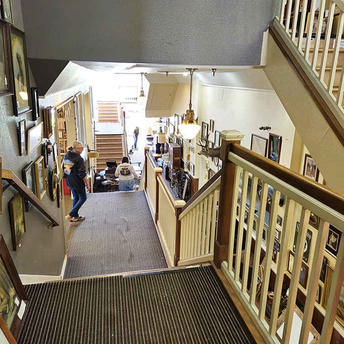 Those stairs lead to even more discoveries, because apparently one floor of temptation wasn't quite enough for anyone.