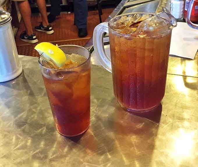 Sweet tea served in glasses big enough to baptize a small child. The unofficial wine pairing for proper North Carolina barbecue.