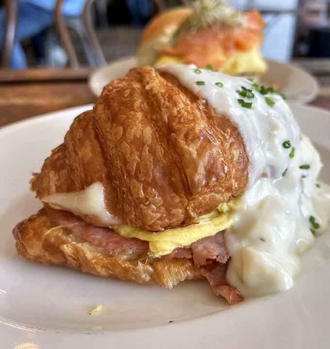 Buttery croissant meets ham, cheese, and b&eacute;chamel in this French classic that'll ruin regular sandwiches for you forever.