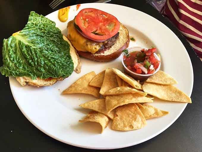 Sometimes deconstructed is better, letting you build each bite exactly how you want it with house-made chips.