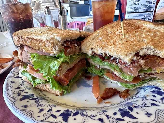 This BLT comes loaded with enough bacon to make your cardiologist schedule an intervention, worth it though.