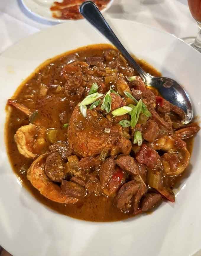 This gumbo is loaded with enough seafood and sausage to make you forget you're not sitting on a Louisiana bayou.