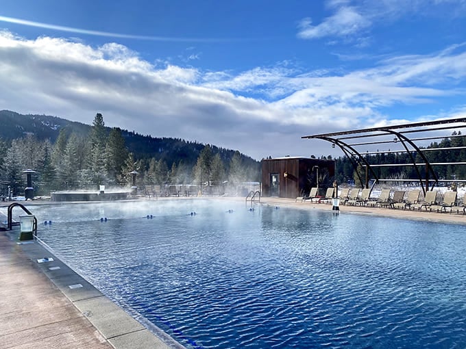 The Springs' steaming pools invite weary travelers to soak away modern stress in waters that have been healing bodies since gold rush days.