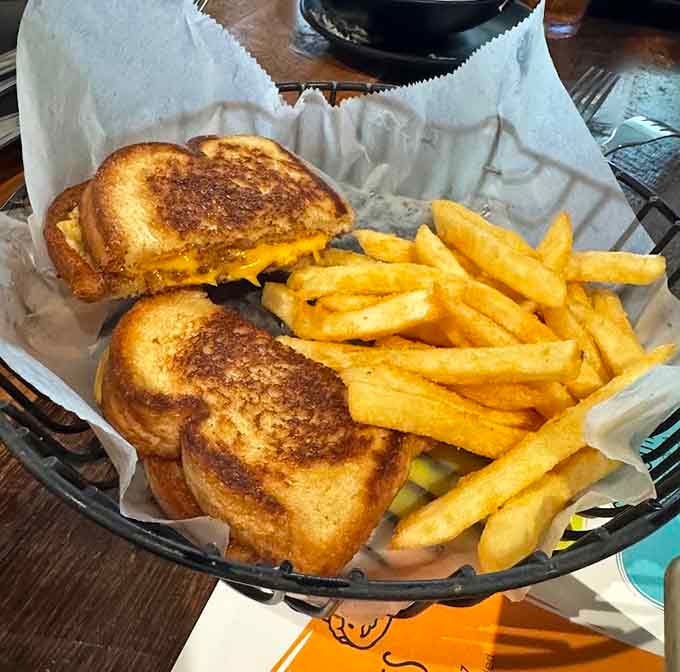 Sometimes the best seafood restaurant serves a grilled cheese that'll make you question everything you thought you knew.