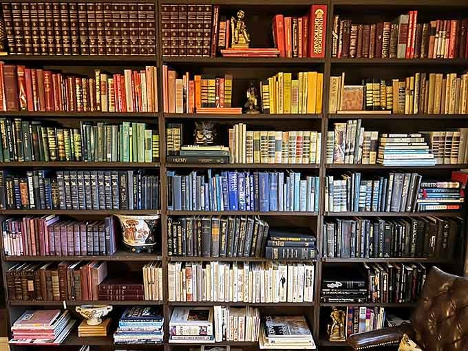 A library where even pretending to read makes you feel infinitely more sophisticated and literary than usual.