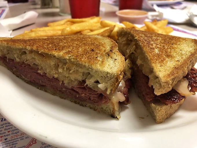A Reuben sandwich that proves breakfast isn't the only meal worth waking up early for on a weekend.