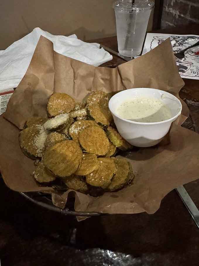 Fried pickles dusted with parmesan because sometimes the best ideas sound crazy until you taste them.