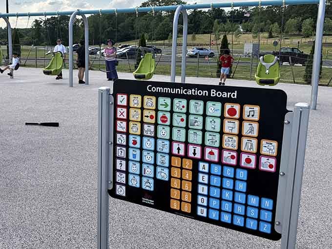 This communication board speaks volumes about inclusivity, making sure every child has a voice during playtime adventures.