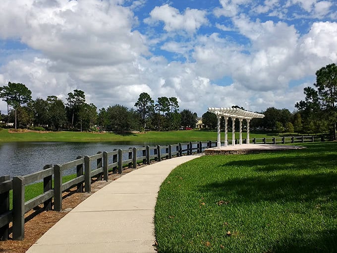 Tranquil park settings are part of DeLand's charm. This peaceful lakeside gazebo offers the perfect spot for contemplation or an afternoon read.