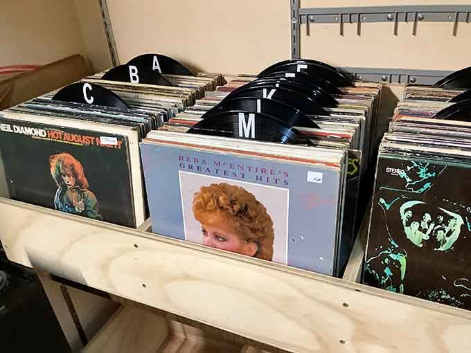 Vinyl enthusiasts flip through history one album at a time. That Reba McEntire greatest hits might complete someone's country music shrine.
